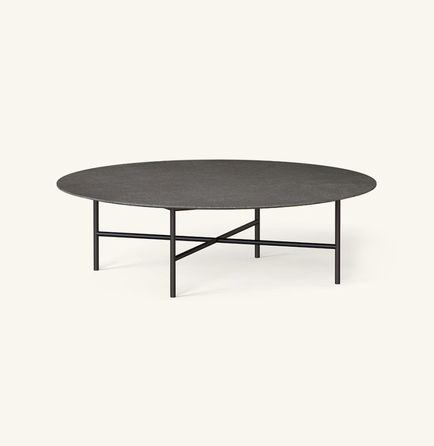 Grada outdoor round low coffee table — Expormim