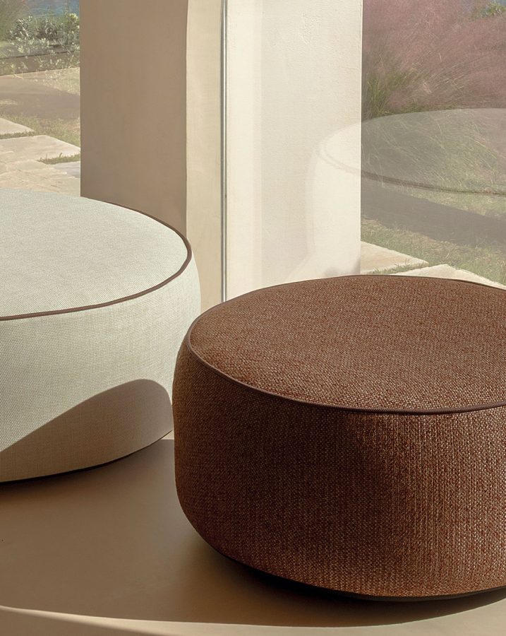 Plump round ottoman | Outdoor Furniture | Expormim