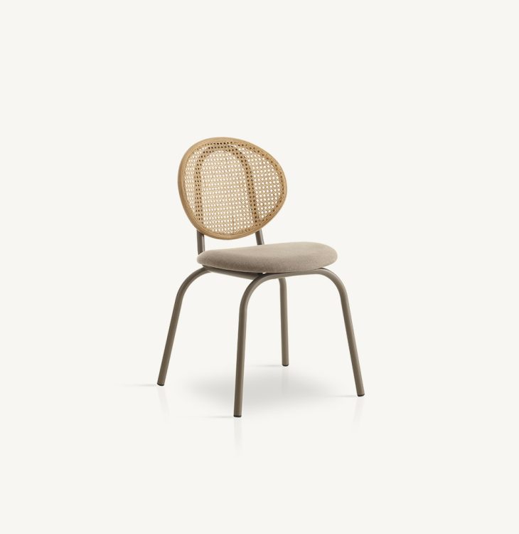 Loop dining chair with metal legs I Indoor Furniture I Expormim